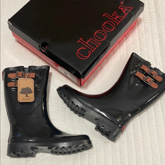 chooka | Shoes | Chooka New Womens Black Waterproof Winter Rain Boots ...